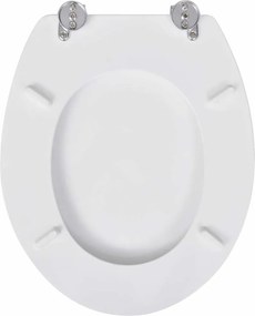 WC sedátka s víkem 2 ks MDF bílá 275907