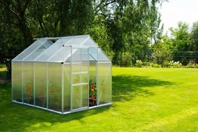SLOVAKIA TREND EXPORT Skleník polykarbonát  Alu, PC 6 mm, 250x190x195 cm Strend Pro Greenhouse,