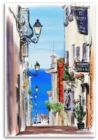 Gario Obraz na plátně Itálie Street Walking View - Irina Sadykova Rozměry: 40 x 60 cm