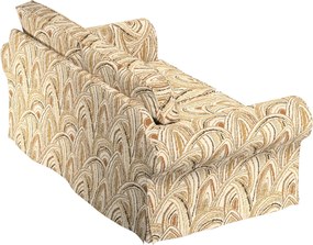 Potah na pohovku IKEA Ektorp 2-místná rozkládací  NOVÝ MODEL 2012 barva béžová látka pletený vzor, vzorované