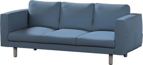 Potah na pohovku IKEA Norsborg 3-místná barva modrá látka pletený vzor