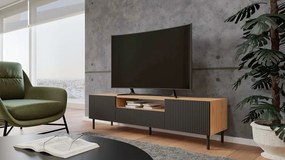 TV stolek KAMA 160 cm dub artisan/černý