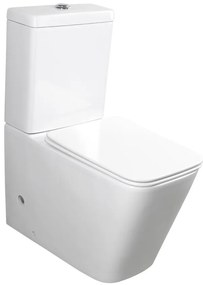 Sapho PORTO RIMLESS WC kombi, spodní/zadní odpad, bílá PC102WR