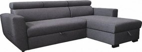 Casarredo - Komfort nábytek Rohová sedací souprava SKINNY rozkládací s úložný prostorem, UNI, Tatum 282 (tmavě šedá)