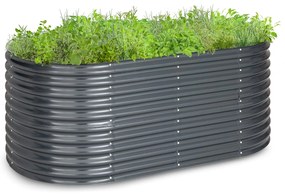 Blumfeldt High Grow, vyvýšené záhon, 160 x 80 x 100 cm, vlnitý plech, snadná montáž