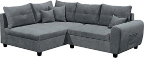 XXXLutz ROHOVÁ SEDAČKA, textil, antracitová MID.YOU - Sedací soupravy - 002220035602