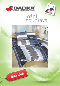 Povlečení bavlna Bruno modrý 140x200, 70x90 cm