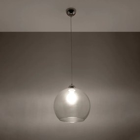 Závěsné svítidlo Ball, 1x transparentní skleněné stínítko