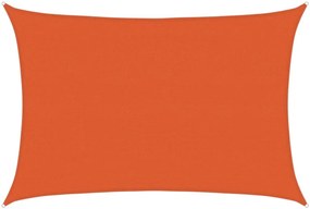 Plachta proti slunci 160 g/m² obdélník oranžová 4 x 5 m HDPE 311683