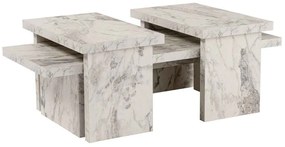Designový konferenční stolek Xanthe 110 cm vzor mramor frézie