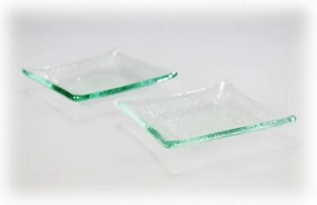 BDK-GLASS Skleněná rautová miska na máslo 9,5x9,5cm - čirá