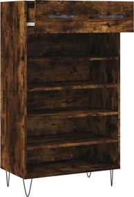vidaXL Botník 60 x 35 x 105 cm kompozitní dřevo [829609] Barva: Betonová šedá