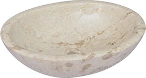 Umyvadlo krémové 53 x 40 x 15 cm mramor 149171