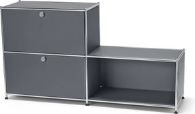 Tchibo - Kovový regál CN3 se 3 přihrádkami, šedý