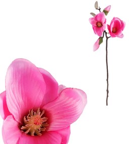 Magnolie, barva fialová. Květina umělá KUM3214