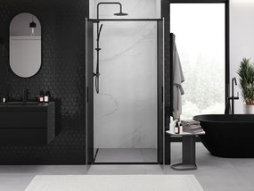 Mexen Exo, dvojité výklopné sprchové dveře, 110 cm, transparentní sklo, černá, 814-110-000-70-00