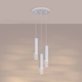 Sollux Lighting Závěsné svítidlo LIRO 3P bílé