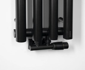 Sapho Pilon otopné těleso 270 x 1800 mm se čtyřmi háčky pro ručník černá mat IZ122T