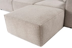 Atelier del Sofa Rohová sedací souprava Lora (L1-O1-1R-POUFFE ) - Mocha, Moka