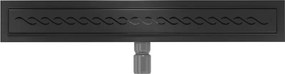 Mexen Flat M18 liniový odtok 60 cm, černý - 1723060-15