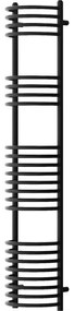 Mexen Eros koupelnový radiátor 1600 x 318 mm, 549 W, Černá - W112-1600-318-00-70