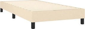 Box spring postel s matrací krémová 100 x 200 cm textil 3140118