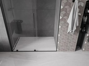 Mexen Velar posuvné sprchové dveře 150 cm, transparentní, černé - 871-150-000-01-70