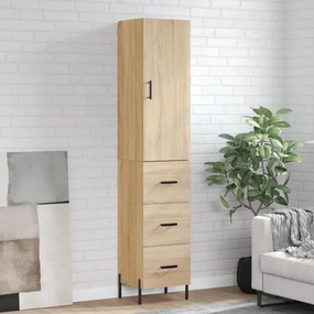 vidaXL Skříň highboard 34,5 x 34 x 180 cm kompozitní dřevo [3198861] Barva: Bílá