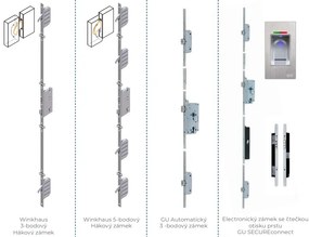 Hliníkové vchodové dveře FM Turen Premium P90 M28 BLACKLINE černá RAL9005 Orientace dveří: Levé, otevírání dovnitř, Standardní rozměr dveří včetně rámu: 100 cm x 200 cm - vnější rozměr rámu