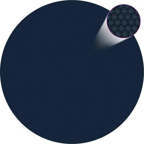 vidaXL Plovoucí PE solární plachta na bazén 488 cm [90673] Barva: Černo-modrá