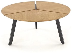 Konferenční stolek Luana, dub zlatý / černá