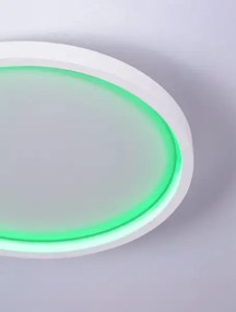 Moderní stropní svítidlo Chet RGB 39 s dálkovým ovládáním