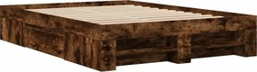 Rám postele bez matrace kouřový dub 120x200 cm kompozitní dřevo 3295482