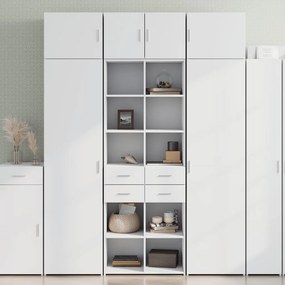 Skříň highboard bílá 70 x 42,5 x 185 cm kompozitní dřevo
