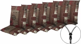 Doppler LIVING 2930 - set 6 ks polstrů na křeslo s nízkým opěradlem