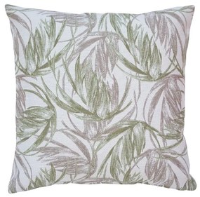 SCANquilt povlak SOFA palms zelenobéžová 45 x 45 cm