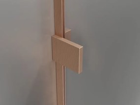 Mexen Lunar sprchová stěna Walk-in pravá 80 x 200 cm, transparentní 8 mm, kartáčovaná měď - 830-080-000-65-00-P