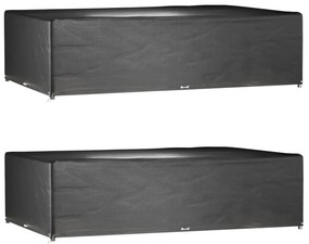 Plachty na zahradní nábytek 2 ks 16 oček 325x205x90 cm obdélník 3155366