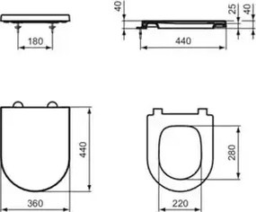Ideal Standard La Dolce Vita - WC sedátko | SoftClose | bílá