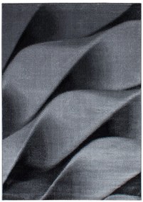 Ayyildiz, Kusový koberec Parma 9240 black, 80x300, šedá, chodba / předsíň
