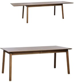 Rozkládací jídelní stůl Bari (47652930), kouřový dub, 95x190-290 cm