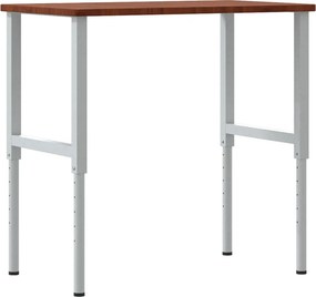 Pracovní stůl tmavě hnědý 100x60x(71,5–98) cm dub obdélníkový 3309703