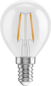 Mexen Vintis, LED filamentová žárovka E14, G45, 2 W, teplá bílá 2700K, čirá, L156-E14-0227-00