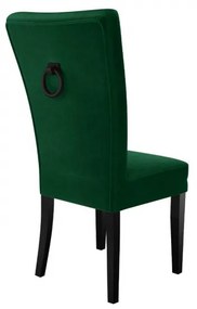 Čalouněná jídelní židle ST67 + klepadlo, Barva:: černá, Barva: černá, Potah: Magic Velvet 2250