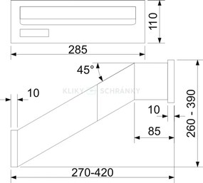 BK38 N poštovní schránka
