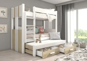Třílůžková patrová postel ARTEMA 180x80