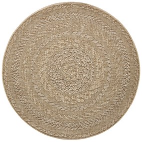 NORTHRUGS - Hanse Home koberce Kusový koberec Forest 103998 Beige/Brown – na ven i na doma - 200x200 (průměr) kruh cm