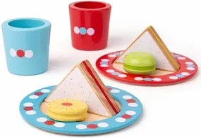 Bigjigs Toys Set svačinka s puntíky / od 3 let