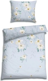 Florella Saténové povlečení Edel Satin Rena Sky Rozměr: 70x90 + 140x200 cm