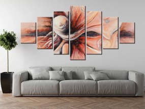 Gario Ručně malovaný obraz Tajemná neznámá - 7 dílný Rozměry: 210 x 100 cm